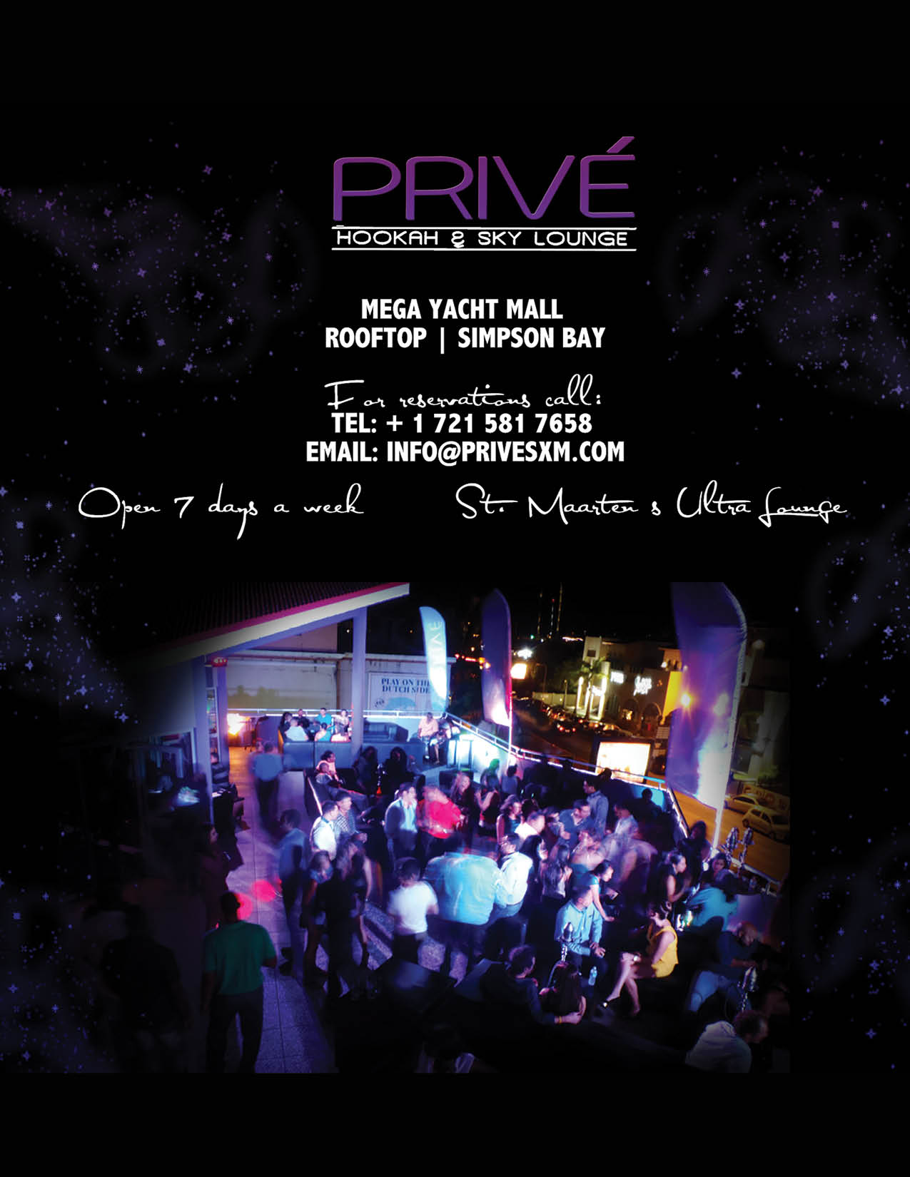 Prive Hookah & Sky lounge - Our recommendations at Simpson Bay Resort